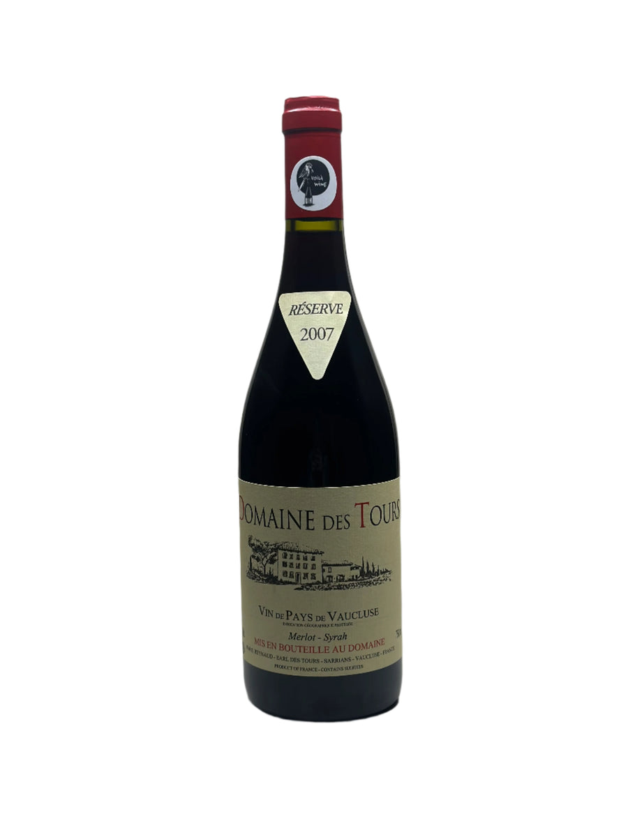 2007 Domaine de Tours, Vin de Pays de Vaucluse, Merlot Syrah – Voila Wine